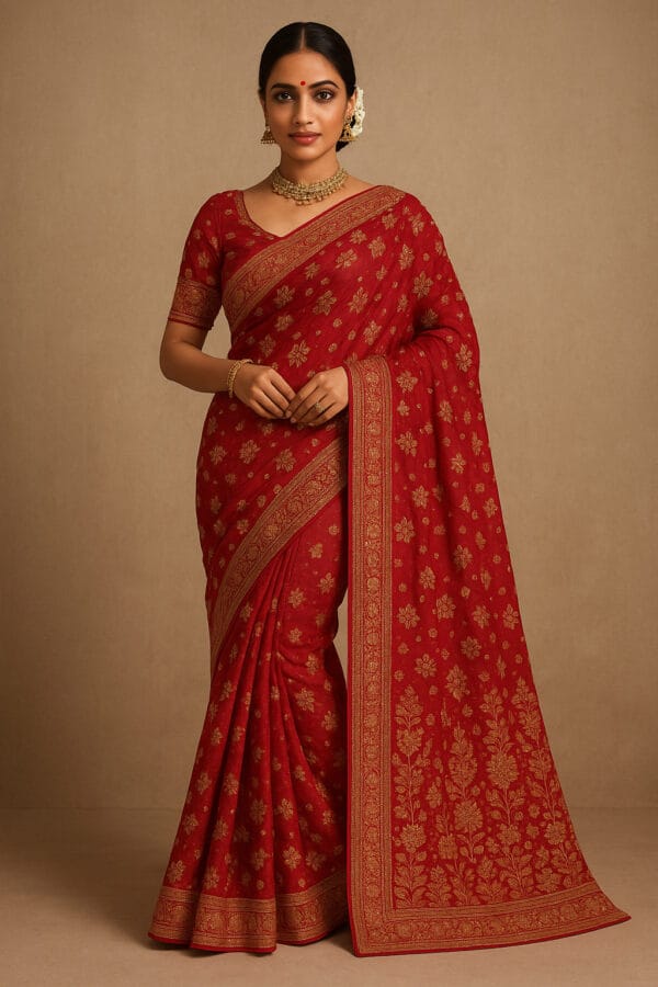 Best Handwork Sarees for Durga Puja & Navratri 2025 - Morpankh.com