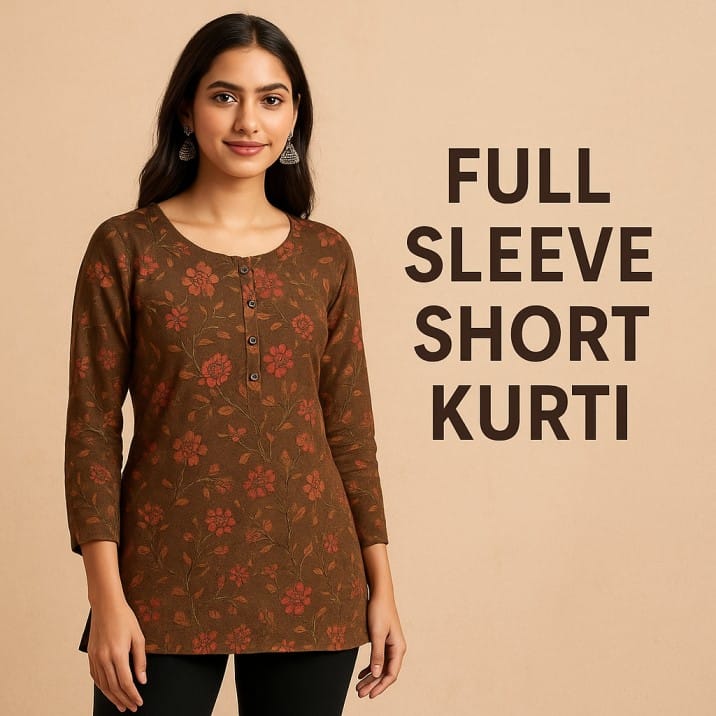 Full Sleeve Short Kurti for Women – Latest Designs